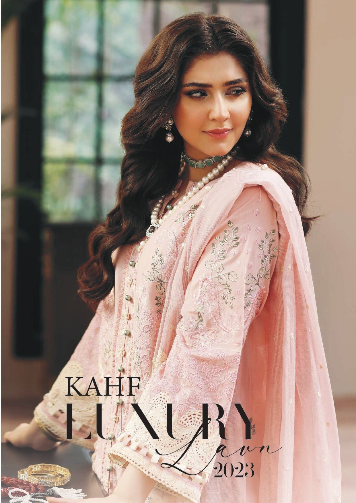 KAHF Luxury Lawn Collection 2023 – Heer Rang Studio